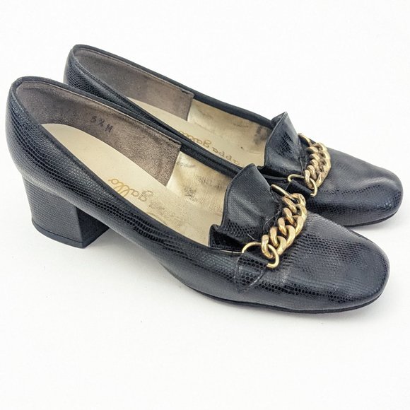 Pappagallo | Shoes | Vintage Pappagallo Leather Heels Size 55 | Poshmark